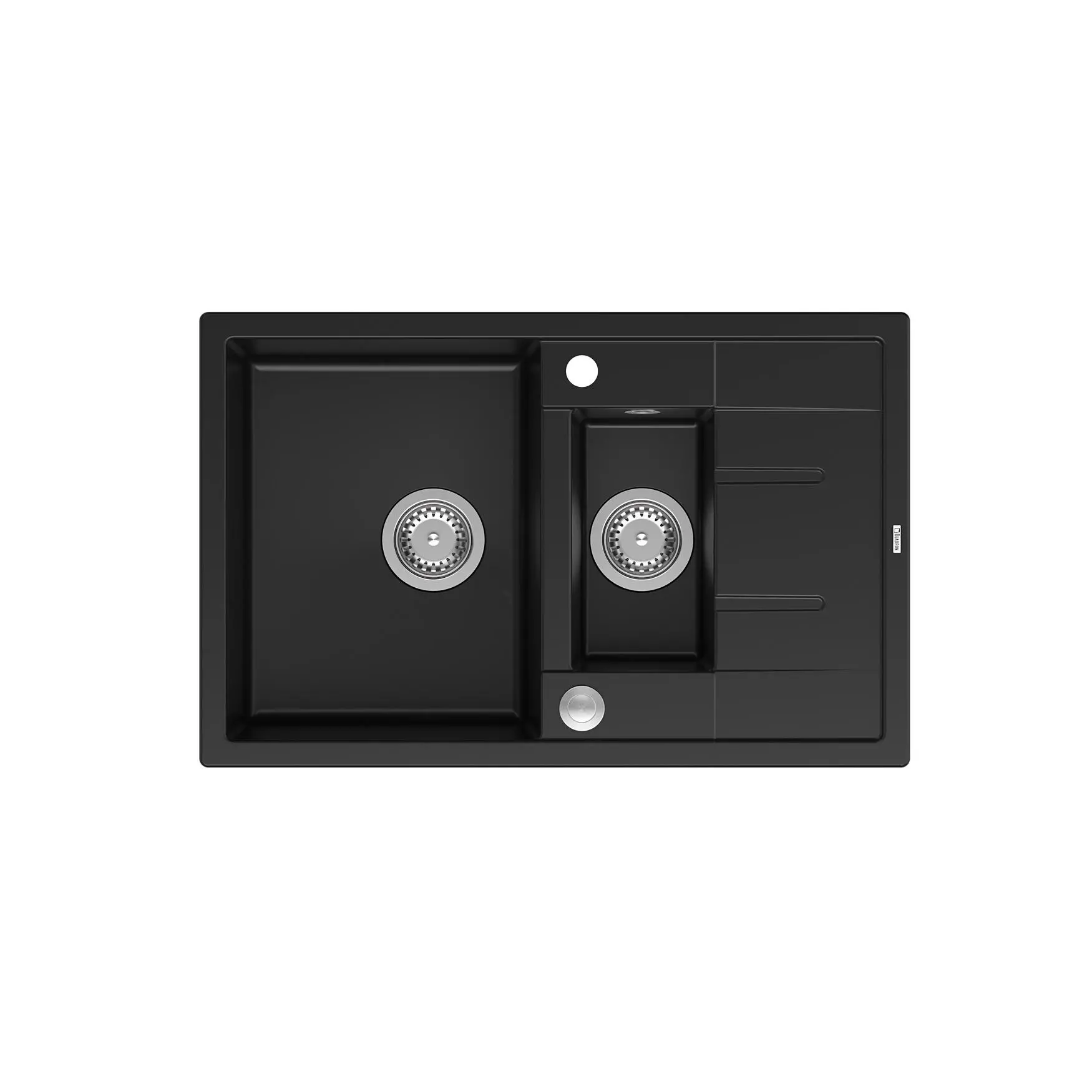 Zlewozmywak Quadron HB8224U7-BS P2O Morgan 156 Granitowy Czarny mat ...