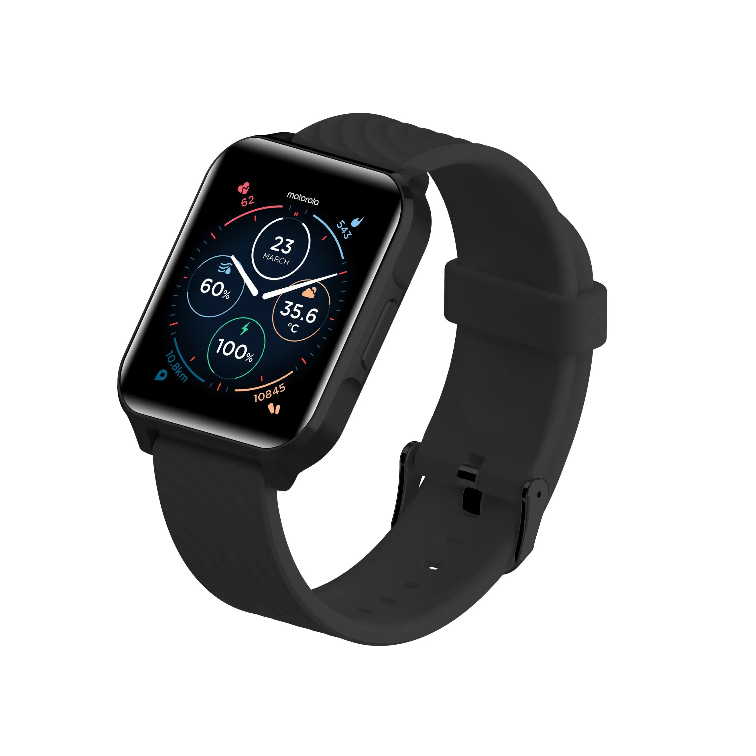 Smartwatch Motorola Moto Watch 70 43mm Czarny - Opinie, Cena - RTV EURO AGD