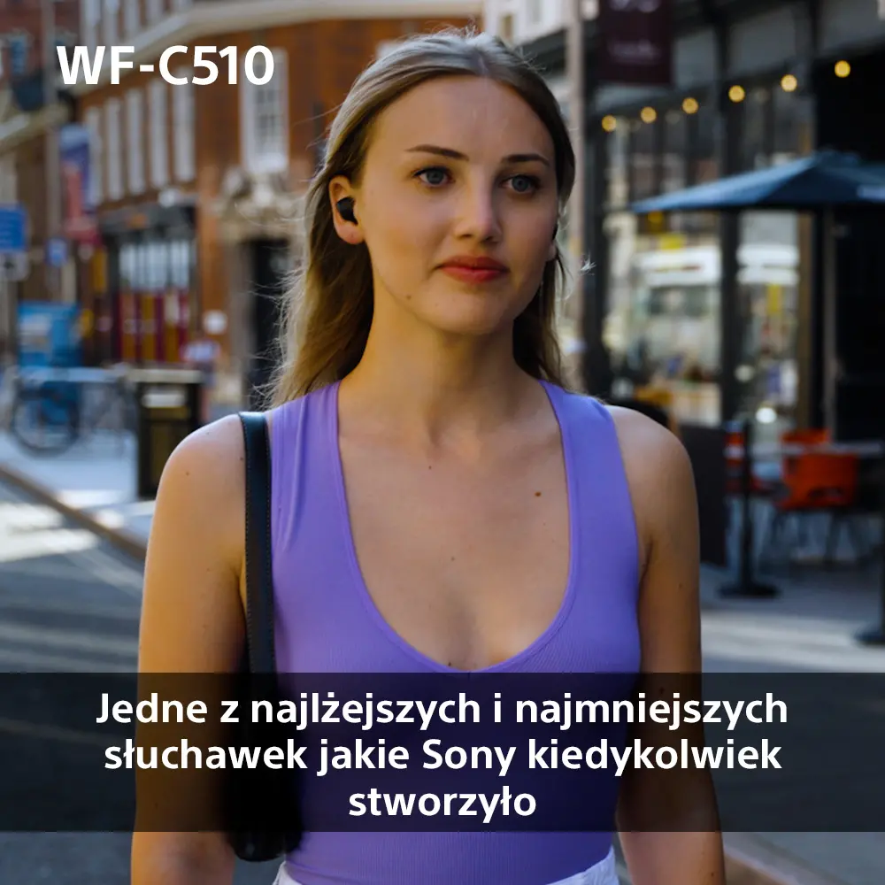 Słuchawki bezprzewodowe Sony WF-C510 Dokanałowe Bluetooth 5.3 Czarny - Opinie, Cena - RTV EURO AGD