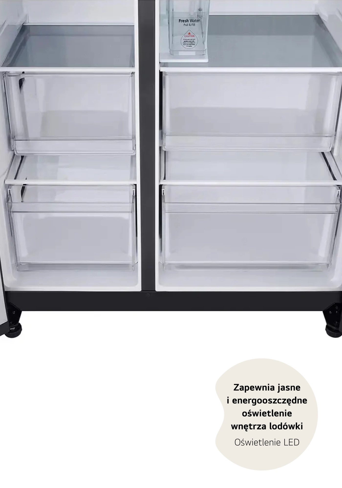 Lodówka LG SBS GSLC41EPPE Pełny No Frost 179cm Dystrybutor wody Ciemny grafit - Opinie, Cena ...