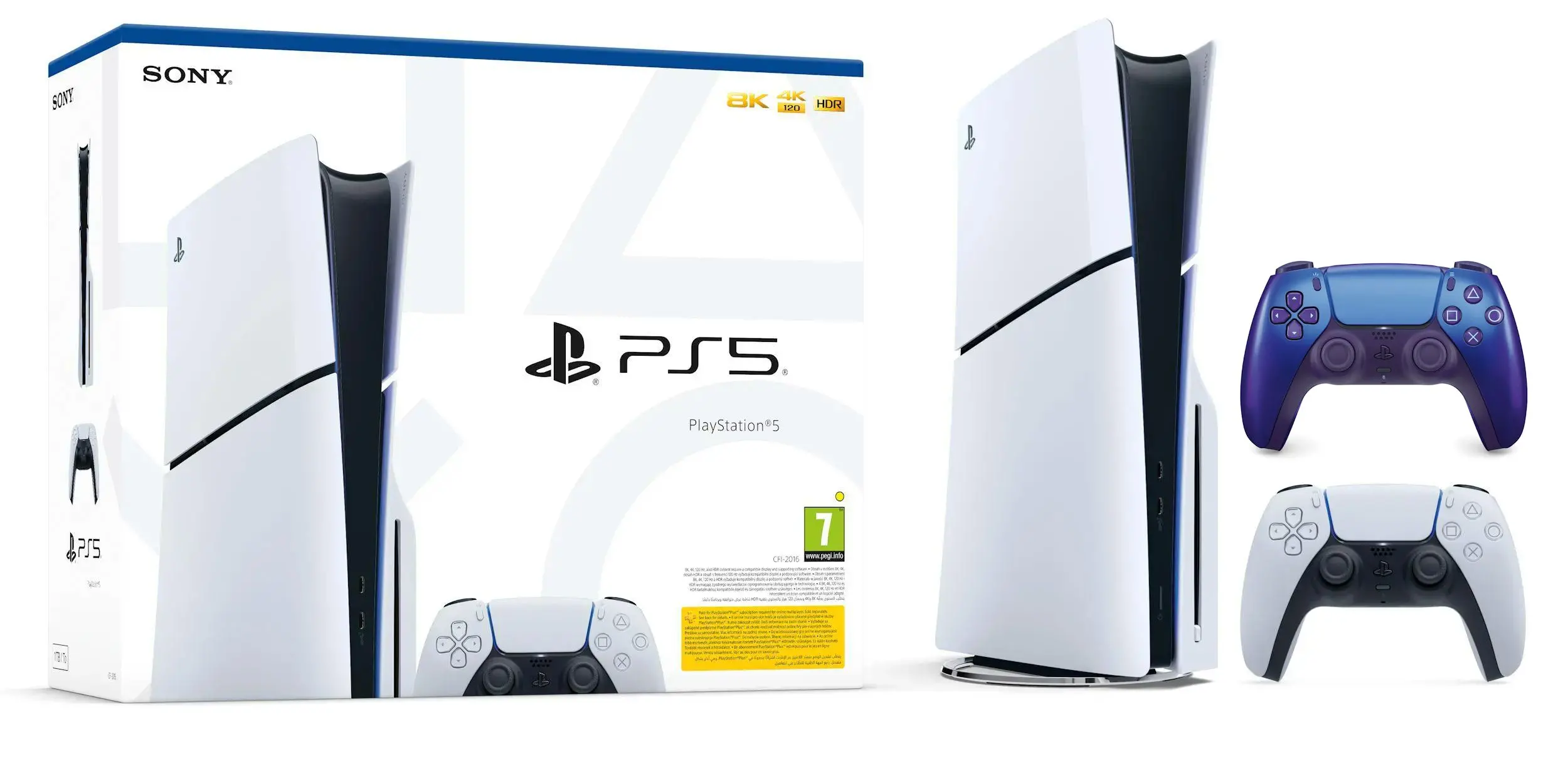 Sony PlayStation 5 Slim D Chassis (PS5) 1TB z napędem + Dodatkowy Pad ...