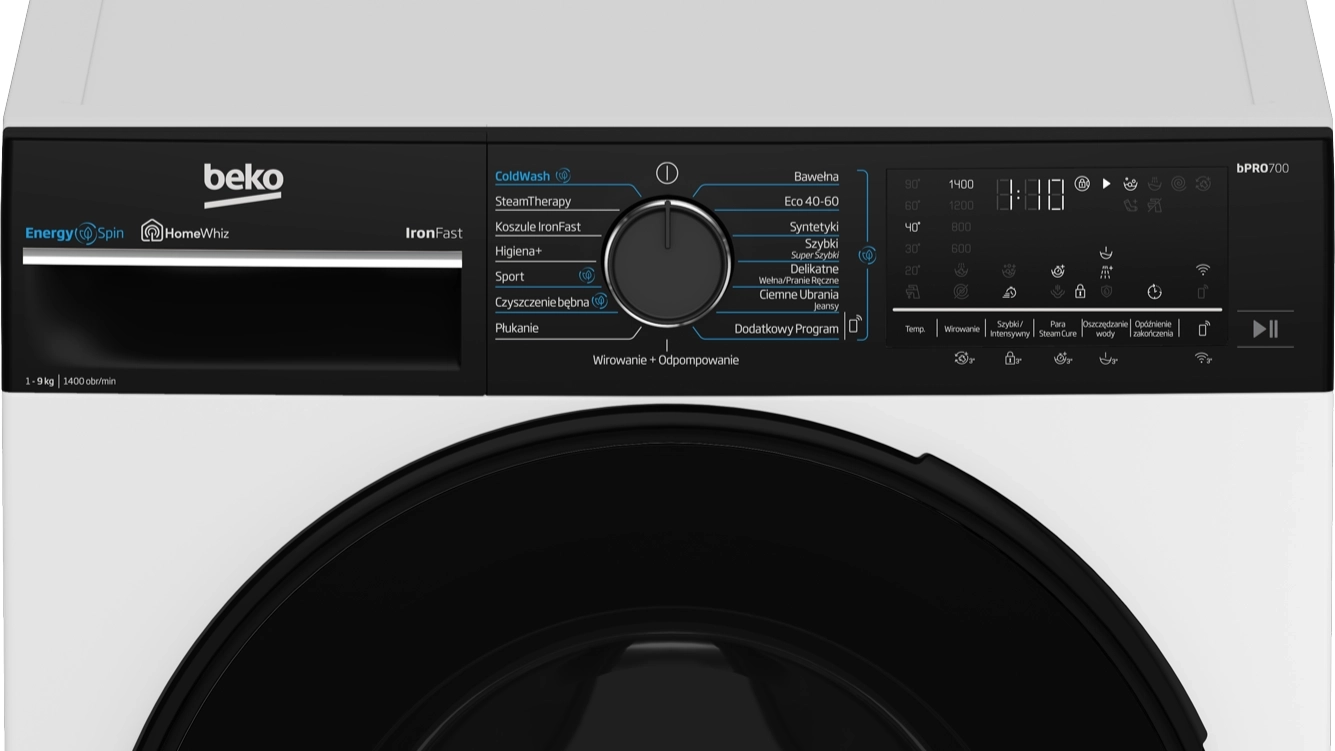 Beko pralka bPro700 B7WFU69418WB ES EnergySpin 9kg 1400obr/min ...