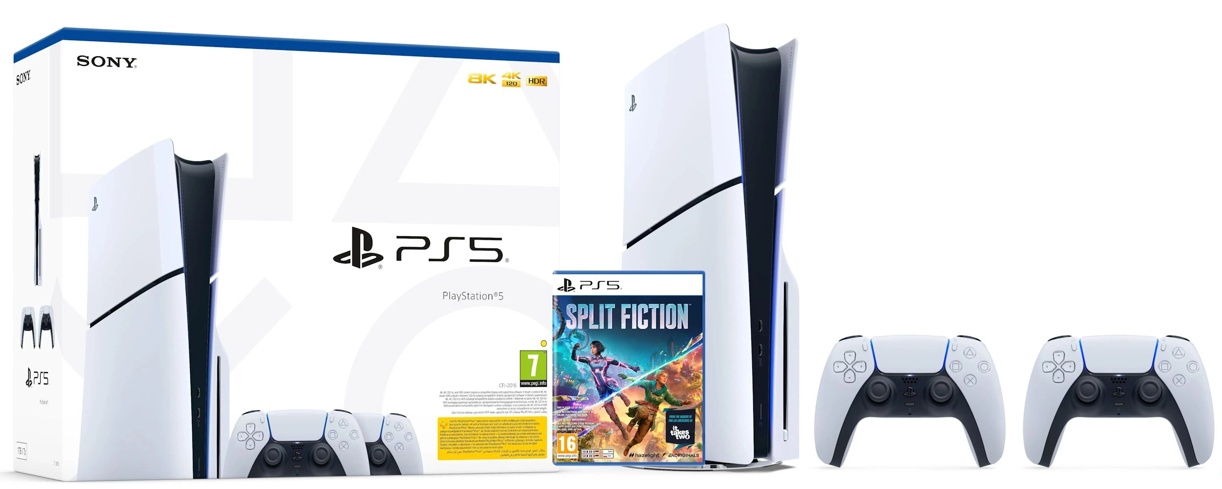 Sony PlayStation 5 Slim D Chassis (PS5) 1TB z napędem + Dodatkowy Pad ...
