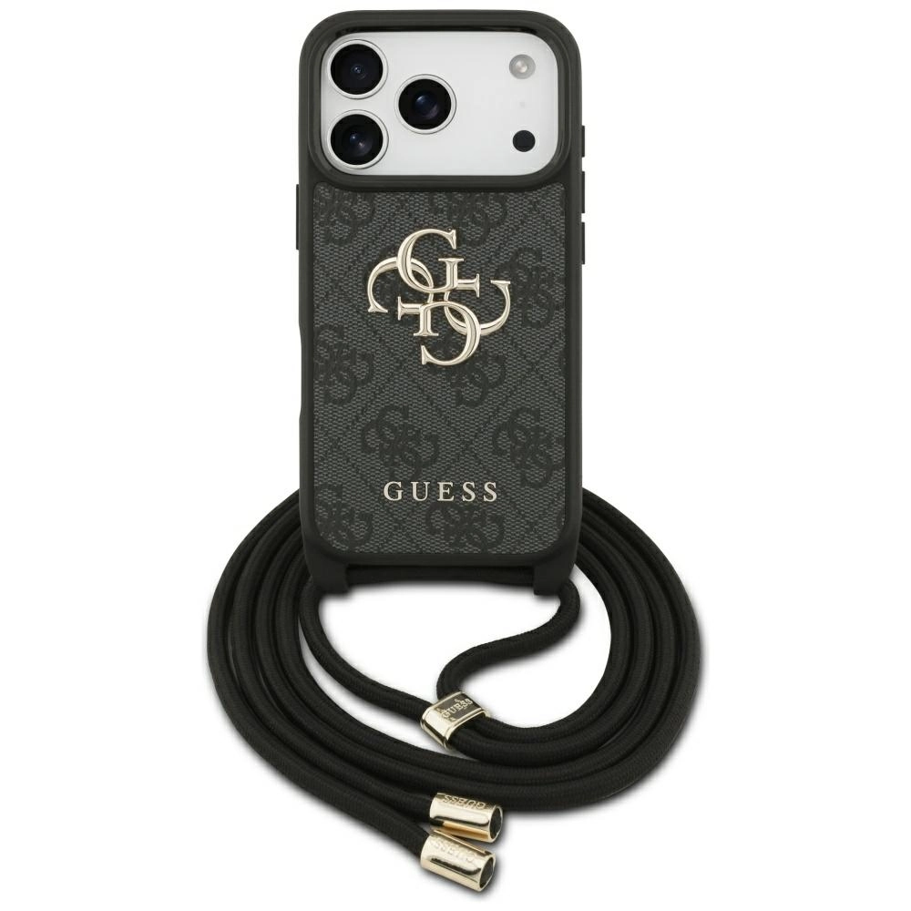 Etui Guess 4G Big Logo Cord Stap Crossbody do iPhone 17 Pro Czarny ...