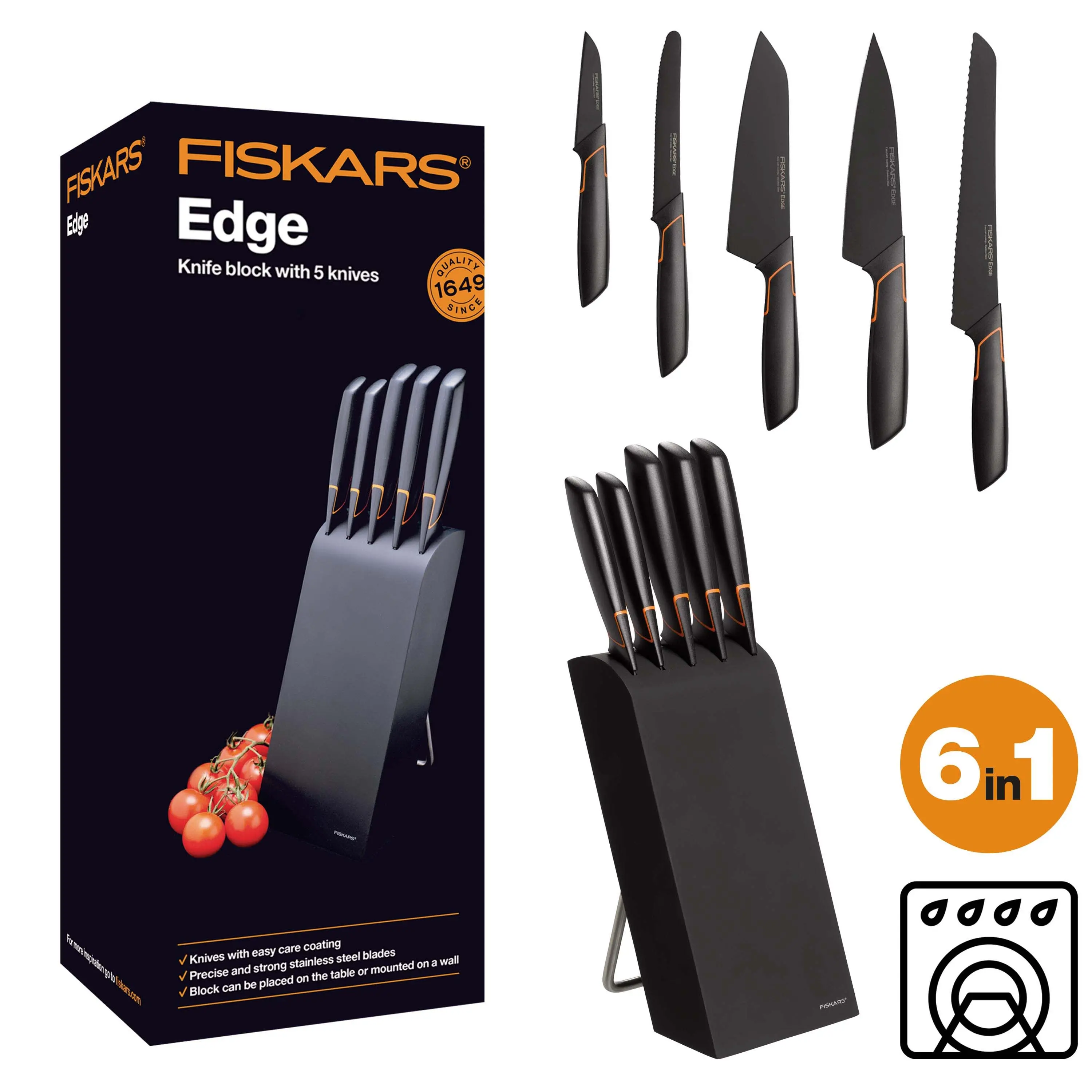 Fiskars Edge 1003099 6 elementów - Dobra cena, Opinie w Sklepie RTV ...