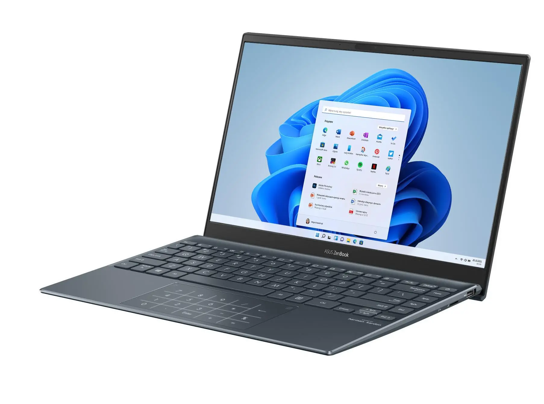 Laptop ultrabook ASUS ZenBook 13 UX325EA KG649W OLED 13 3 i5 1135G7 16GB RAM 512GB Dysk SSD Win11 Szary Opinie Cena RTV EURO AGD