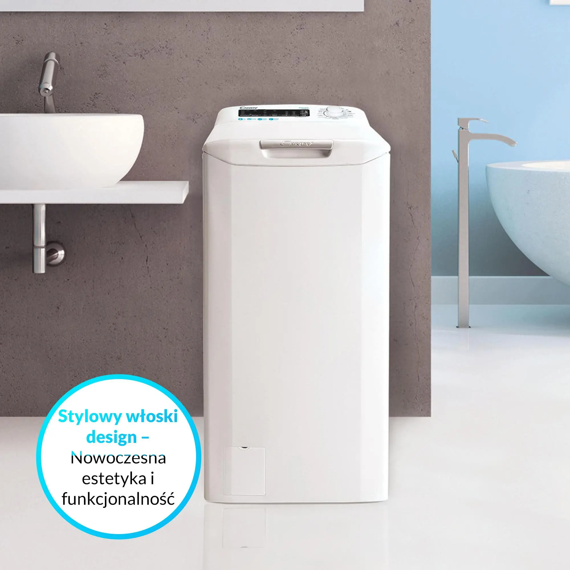 Pralka Candy Smart Inverter CSTG 26TME/1-S 6kg 1200obr/min - Opinie, Cena - RTV EURO AGD