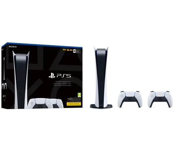 Sony PlayStation 5 Digital (PS5) + dodatkowy pad (biały) w Sklepie RTV ...