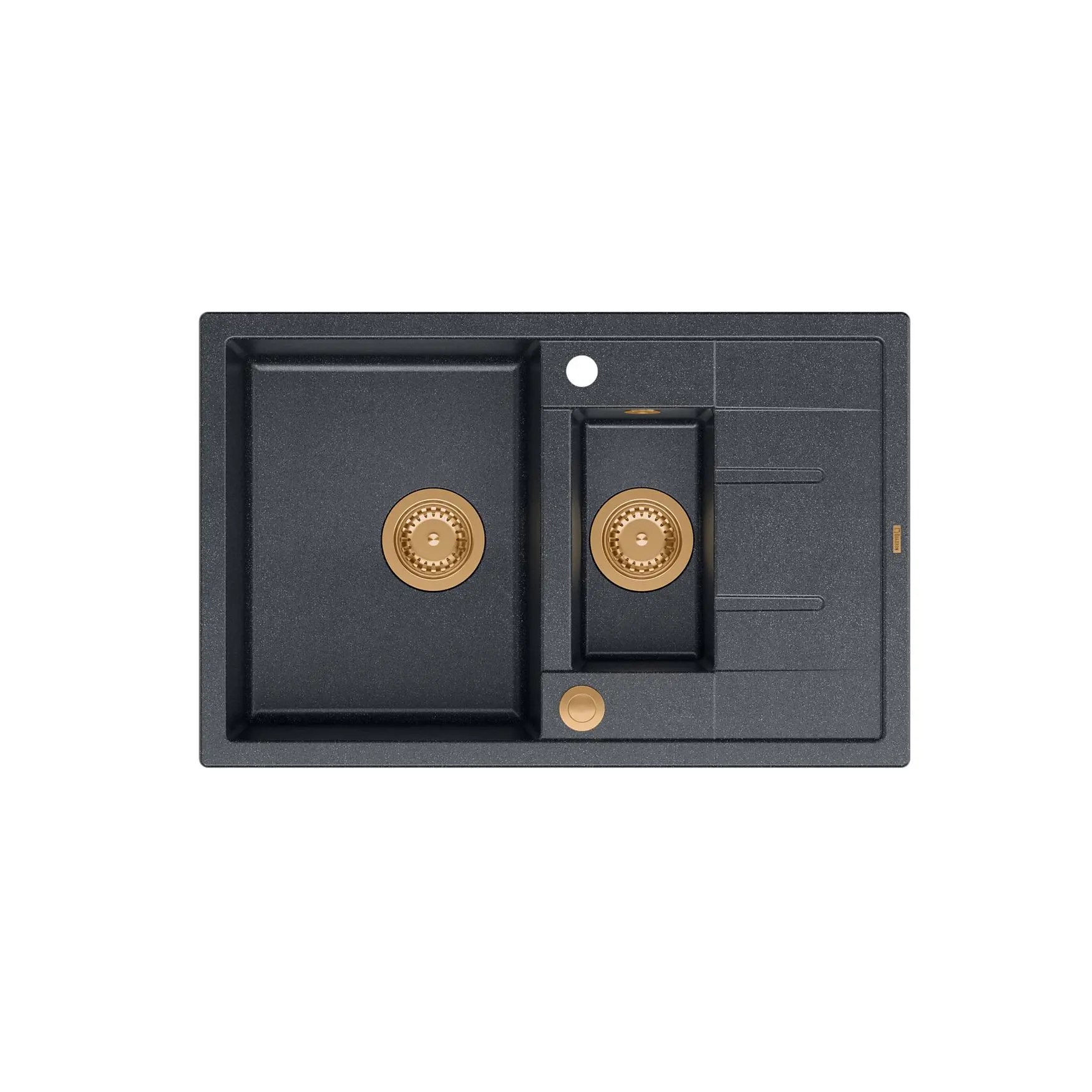 Zlewozmywak Quadron HB8224U8-G1 P2O Morgan 156 Granitowy Czarny metalik ...