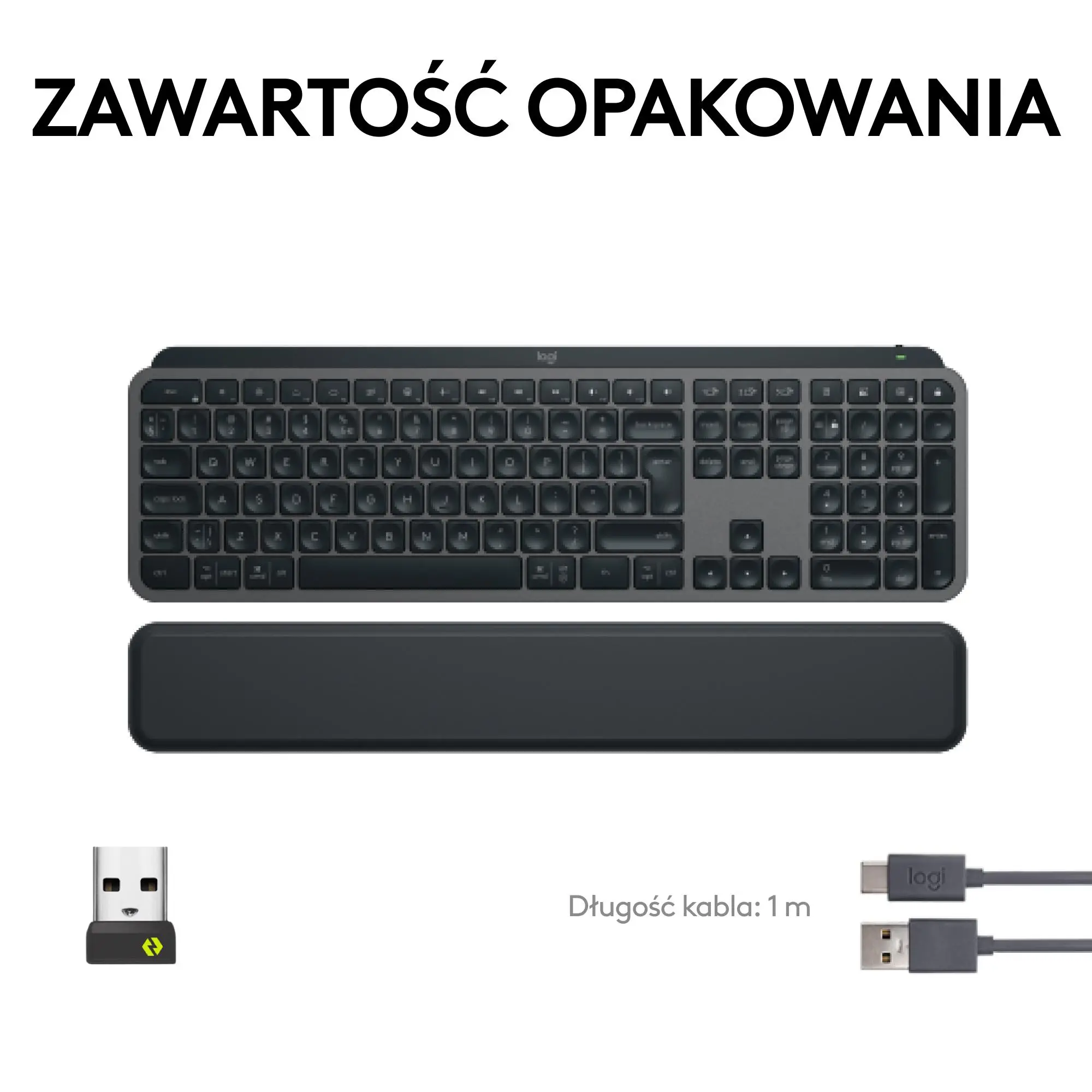 Klawiatura membranowa Logitech MX Keys S + podpórka Grafitowy - Opinie, Cena - RTV EURO AGD