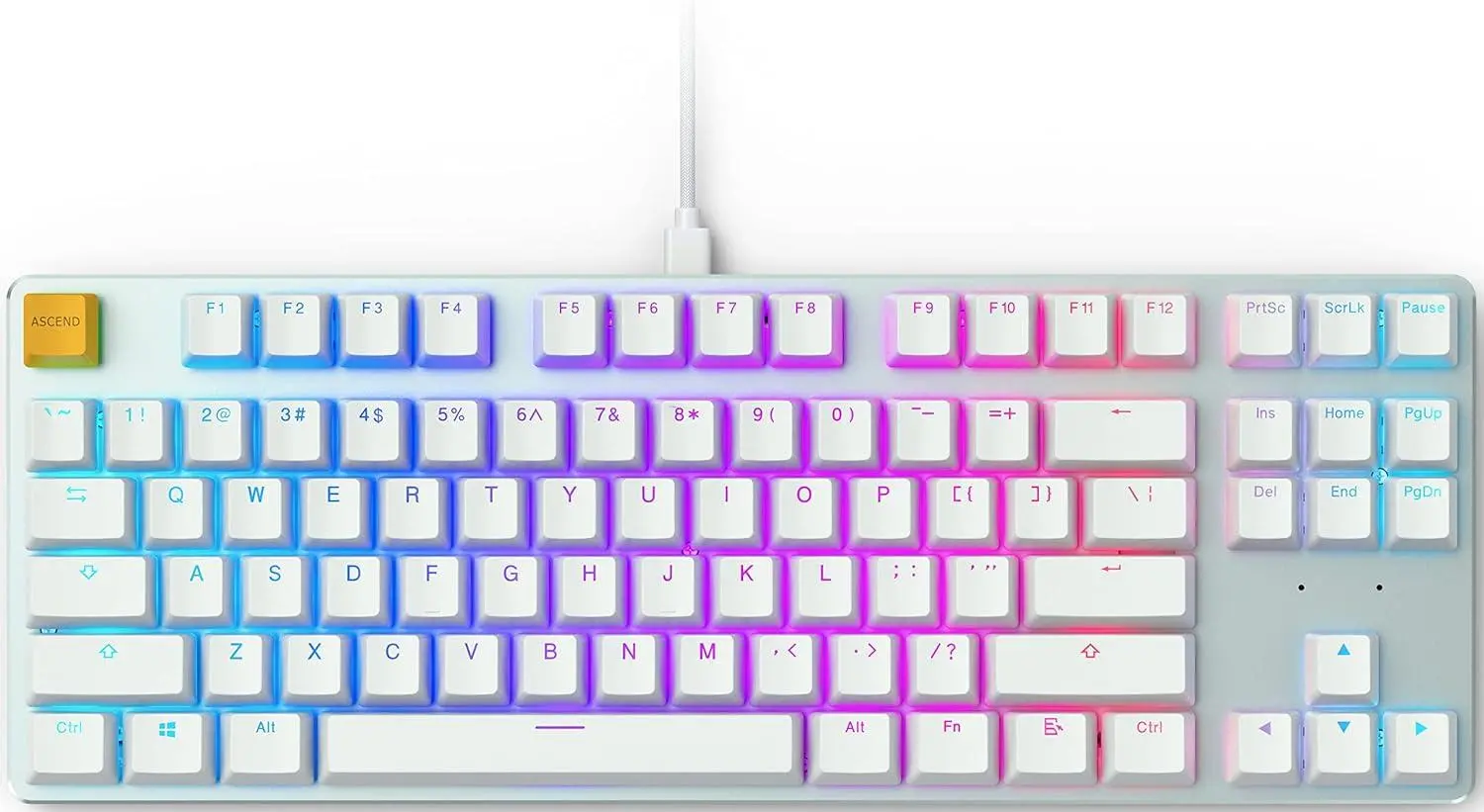 Klawiatura Glorious GMMK TKL 75% RGB Biały - Opinie, Cena - RTV EURO AGD