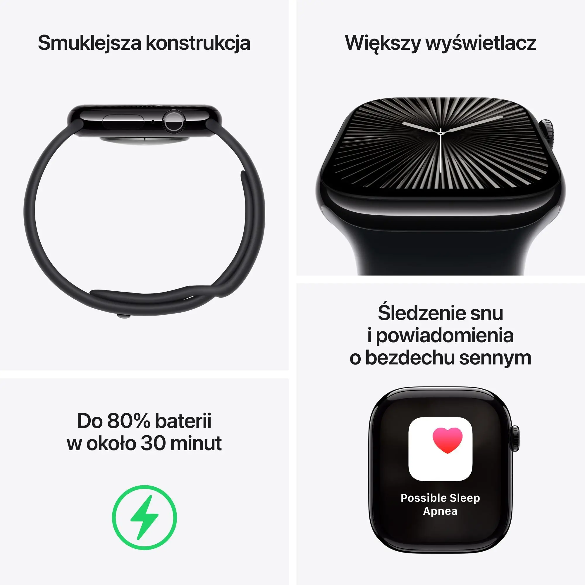 Apple Watch Series 10 GPS Cellular 46mm tytan upek pasek sportowy czarny M L Opinie Cena RTV EURO AGD