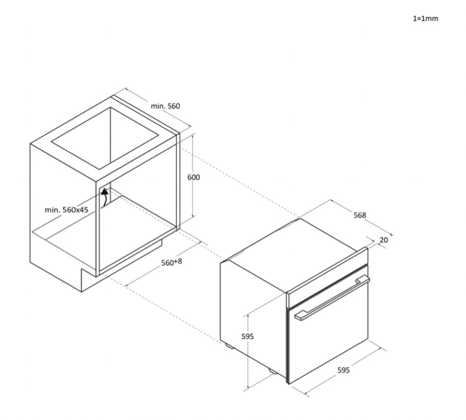 Piekarnik elektryczny Haier ID Seria 2 H6 ID2P5B3ECTB Termoobieg AirFry ...
