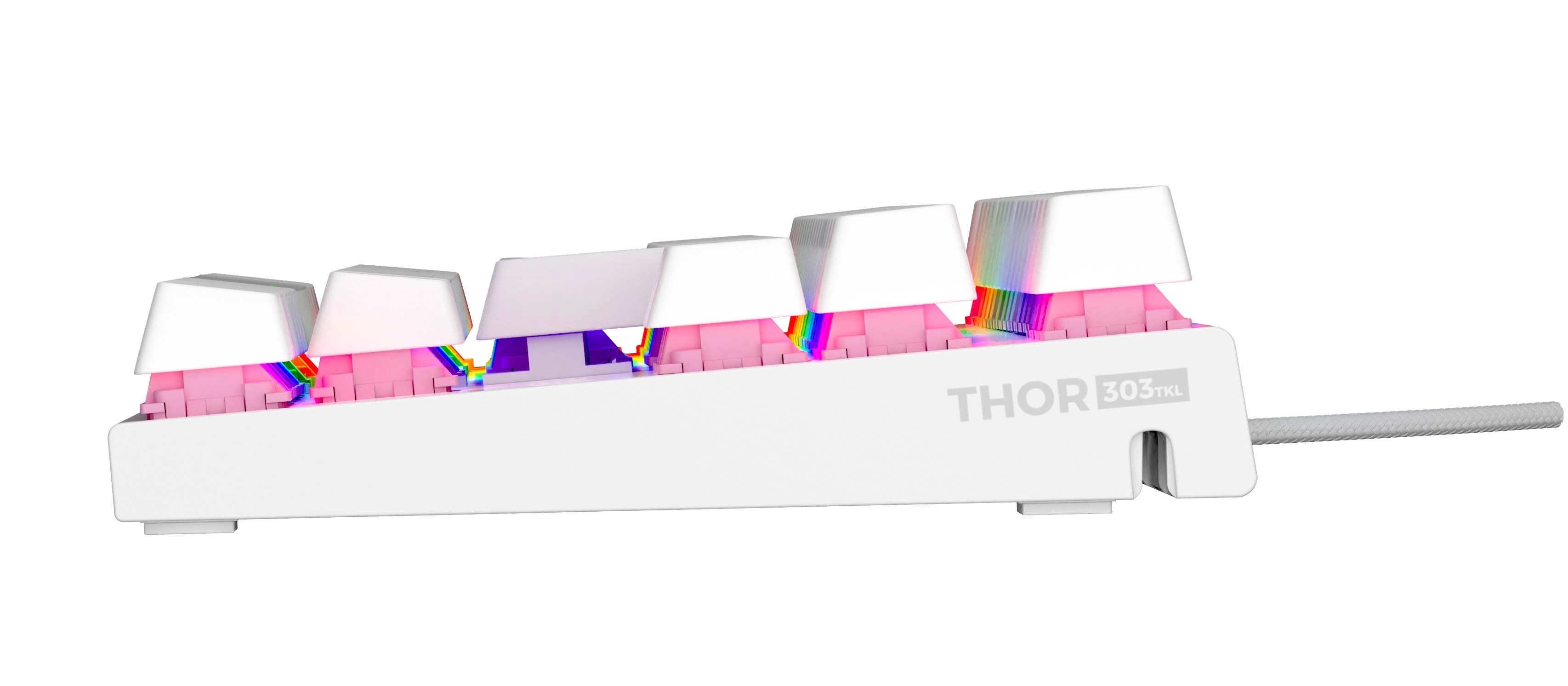 Klawiatura mechaniczna Genesis Thor 303 TKL RGB Outemu Peach Silent ...