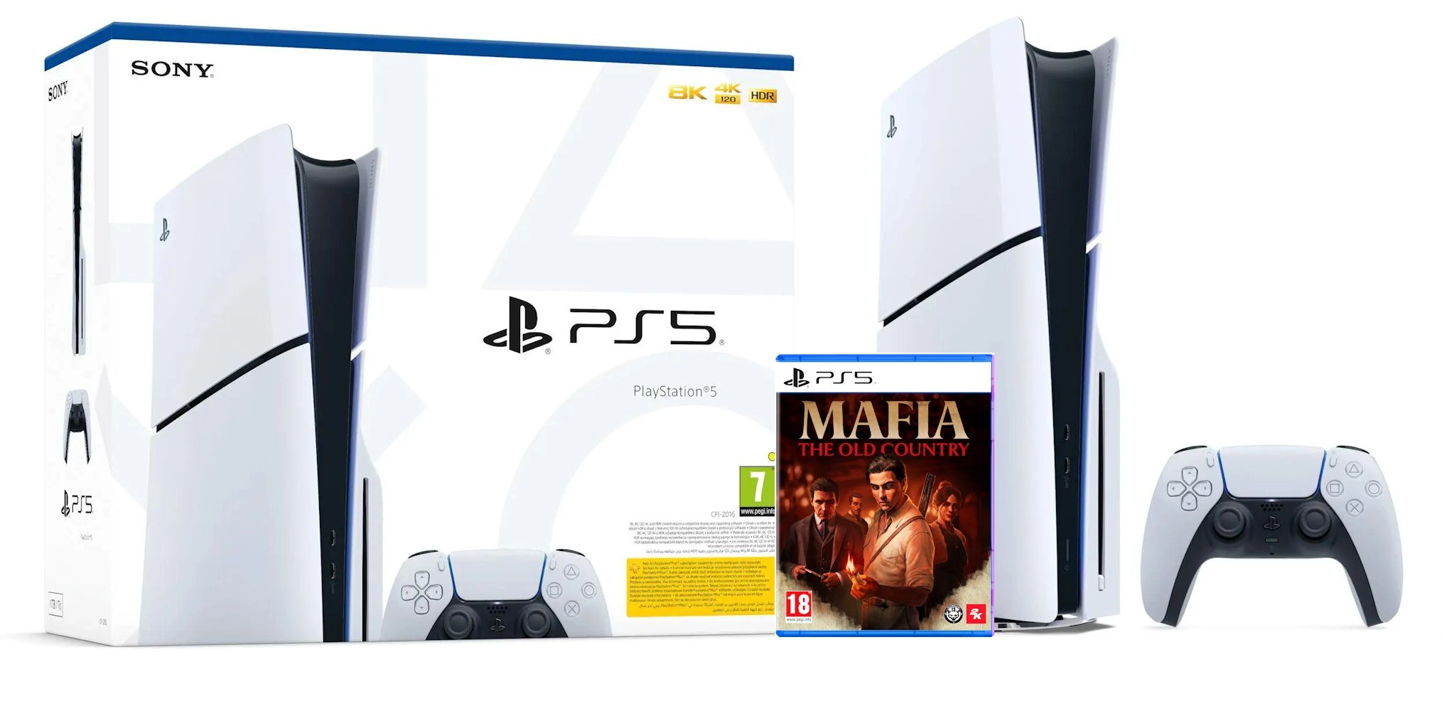 Sony PlayStation 5 Slim D Chassis (PS5) 1TB z napędem + Mafia The Old ...