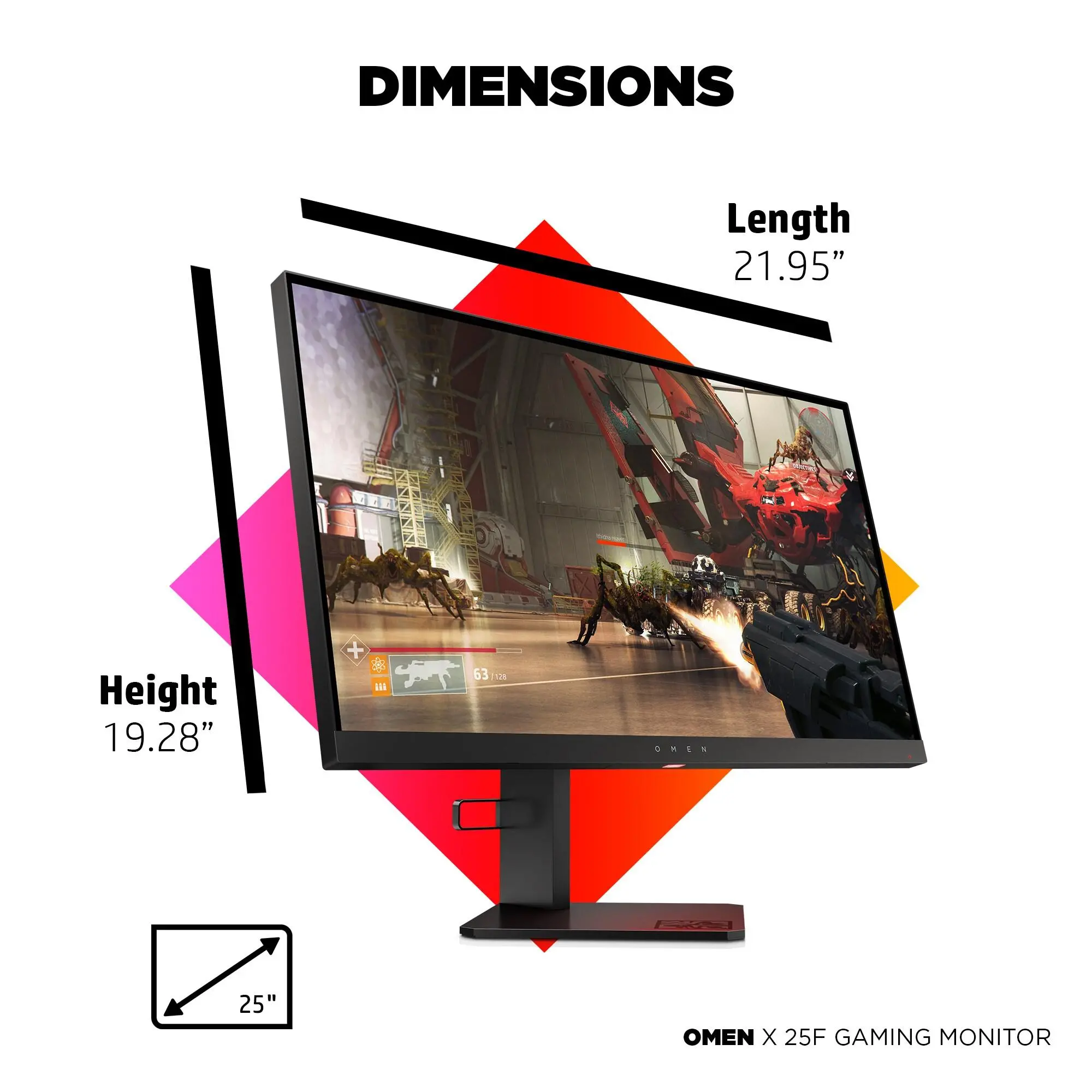Monitor HP OMEN X 25f 4WH47AA 24,5 Monitor HP OMEN X 25f 4WH47AA 24,5