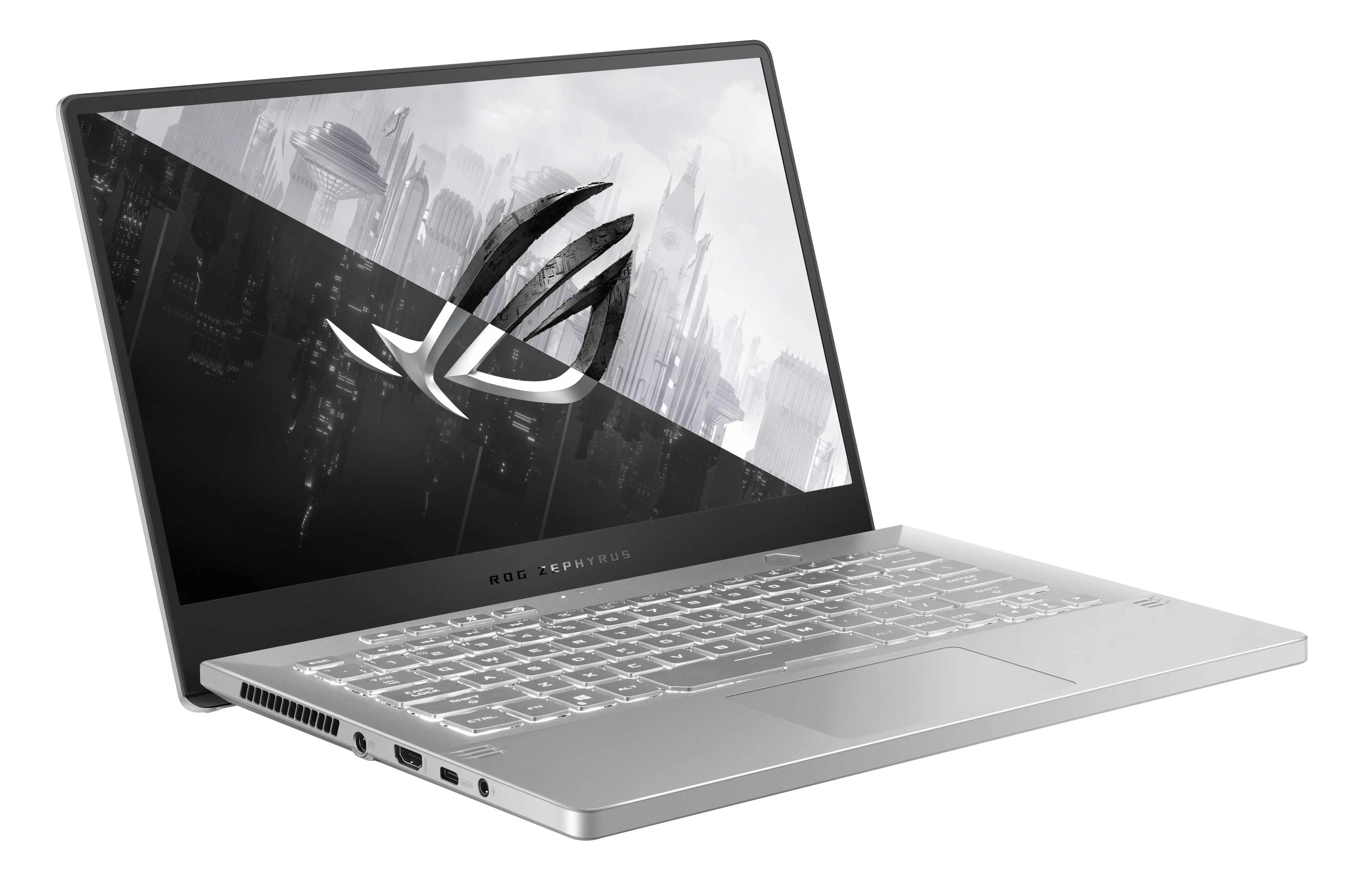 Laptop gamingowy ASUS ROG Zephyrus G14 GA401QC HZ011T Matrix 14 144Hz R7 5800HS 16GB RAM 512GB Dysk SSD RTX3050 Win10 Bia y Opinie Cena RTV EURO AGD