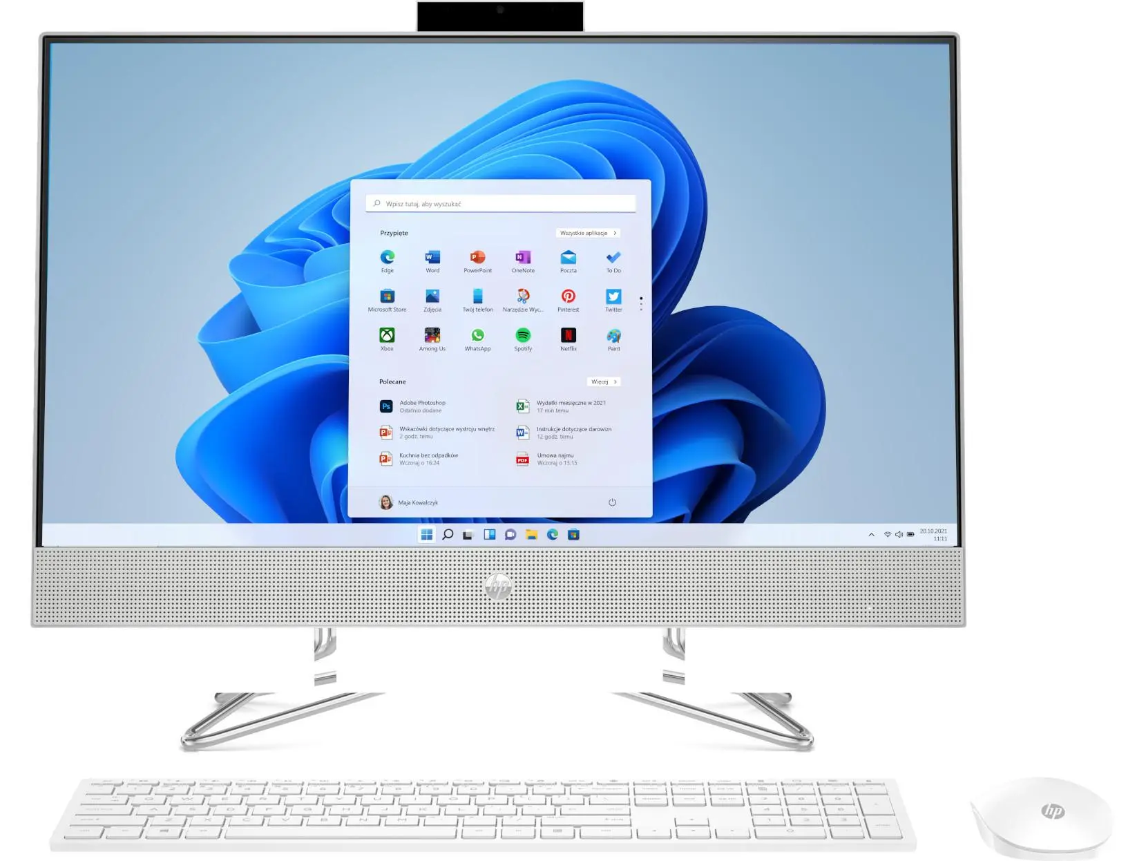 Komputer HP AiO 24-dp0112nw R5 4500U 23,8" 8GB RAM 512GB Dysk SSD Win11 ...