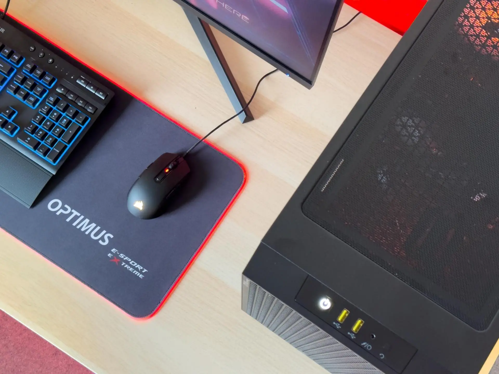 Komputer gamingowy Optimus E-Sport GA520T-CR1 R5 3600 16GB RAM 1TB Dysk ...