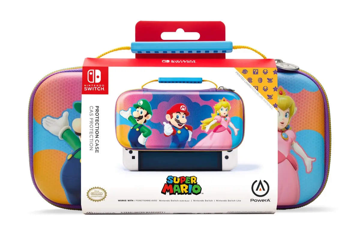 PowerA NSCS0302-01 Protection Case Super Mario Color Splash do Nintendo ...