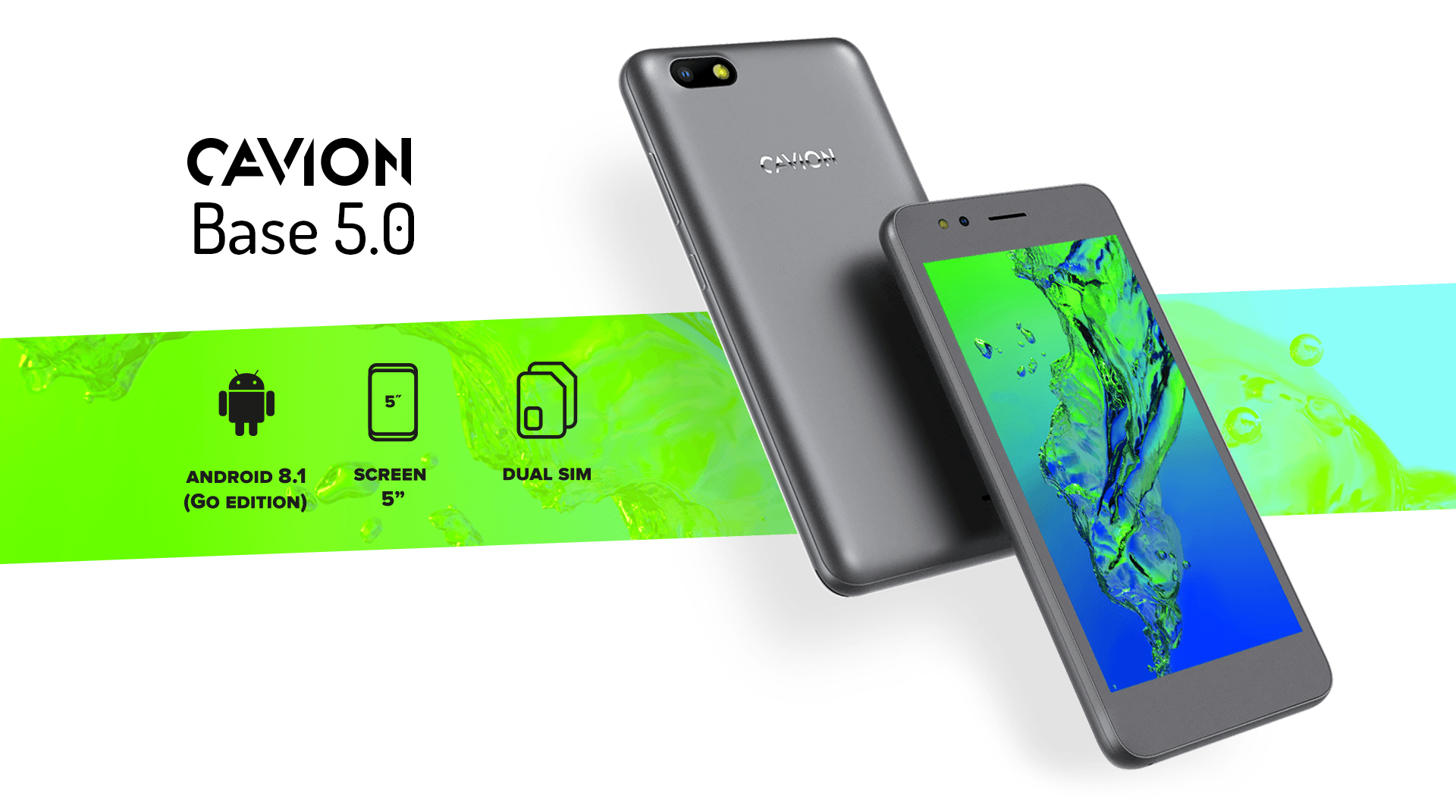 Smartfon Cavion Base 5.0 (szary) - Opinie, Cena