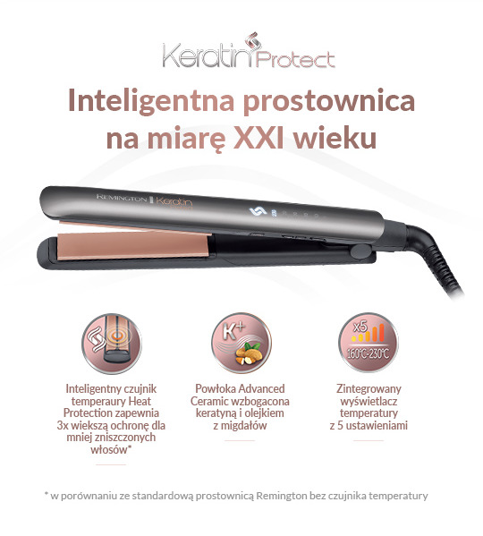 Remington Keratin Protect S8598 - Dobra cena, Opinie w Sklepie RTV EURO AGD